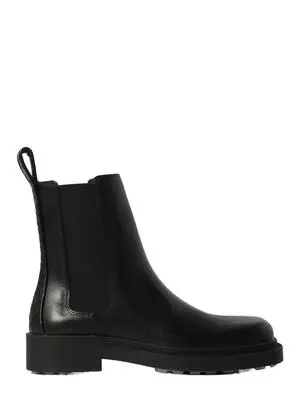 Bottega Veneta Leather Chelsea Boots - Black