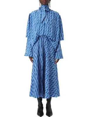 Balenciaga Printed Dress - Gnawed Blue