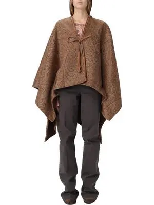 Etro Paisley Print Cape - Brown