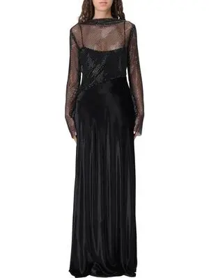 ALBERTA FERRETTI Alberta Ferretti Long Sleeve Embellished Dress