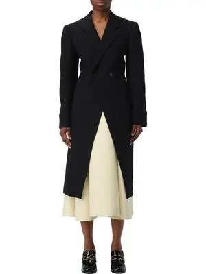 Bottega Veneta Double-breasted Wool Blend Coat - Black