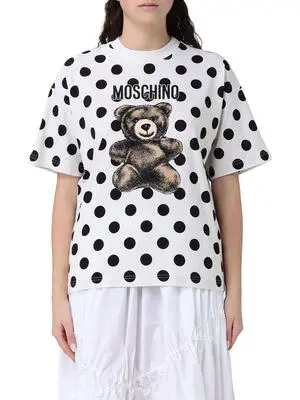 Moschino Polka Dot Teddy Bear T-shirt - Ivory