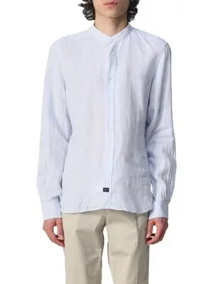 FAY Linen Shirt - Gnawed Blue
