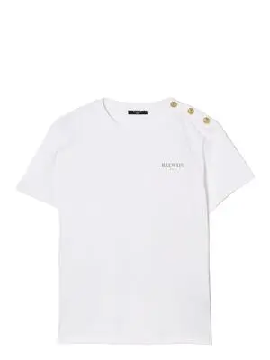 Balmain Cotton T-shirt With Logo - White