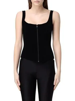Balenciaga Zip-up Corset Top - Black