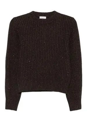 BRUNELLO CUCINELLI BRUNELLO CUCINELLI Ribbed Cashmere And Wool Blend Sweater With Sequins