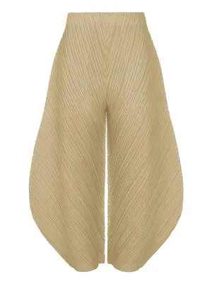 Issey Miyake Pleated Trousers - Tan
