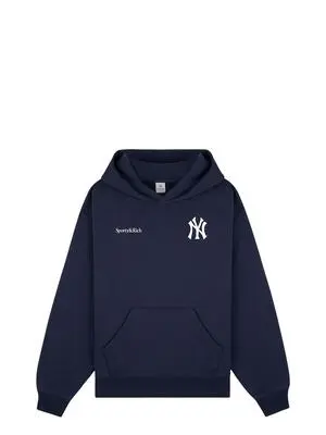 SPORTY & RICH Yankees Curve Hoodie - Blue