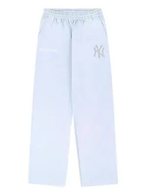 SPORTY & RICH Yankees Krystal Wide Sweatpant - Blue