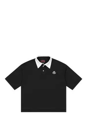 GODSPEED Victor Minimal Crest Polo - Black