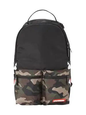 SPRAYGROUND Camo Side Shark Double Cargo Backpack - Multicolor