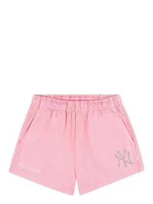 SPORTY & RICH Yankees Krystal Disco Short - Pink