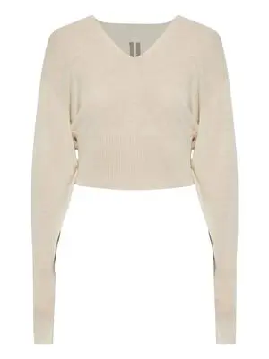 RICK OWENS Rick Owens V Neck Cropped Top