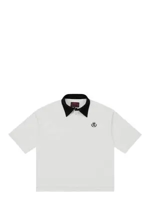 GODSPEED Victor Minimal Crest Polo - White