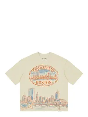 GODSPEED Boston Skyline Graphic T-shirt - Cream