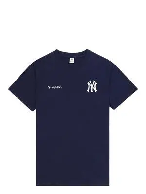 SPORTY & RICH Yankees Arch T-shirt - Blue