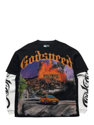 GODSPEED Los Scandalous Layered Long Sleeve Tee - Black