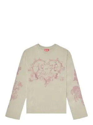 DIESEL® Diesel Long Sleeve Printed T-Shirt