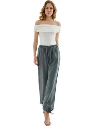 MONLICIA Monlicia Novelle Modal Balloon Pants Grey