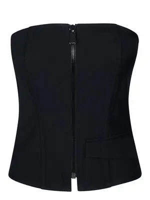 PINKO PINKO Diagonal Knit Top With Mixed Textures