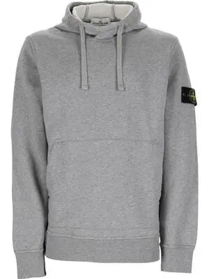 Stone Island Zip Up Hooded Sweatshirt - Grey