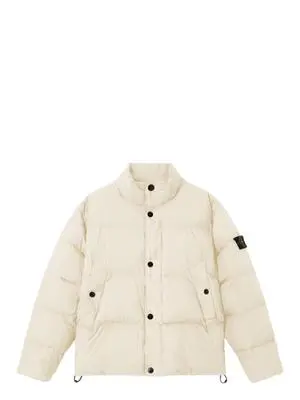 Stone Island STONE ISLAND Padded Utility Jacket With Stand Collar Bianco