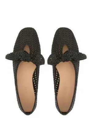 Zimmermann Zimmermannwear Carousel Ballerina Flats Black