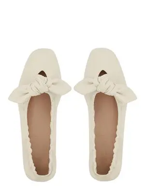 Zimmermann Carousel Ballerina Flats - Cream