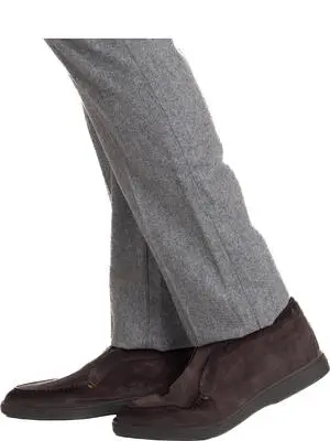 Santoni SANTONI Suede Desert Boot With Fur Grey