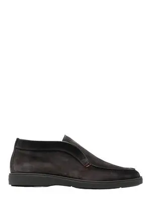 SANTONI SANTONI Suede Desert Boot With Fur