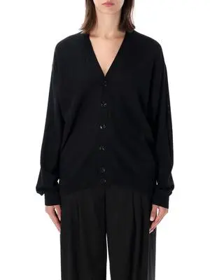 LEMAIRE Wool-acrylic Cardigan - Nero