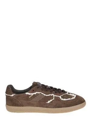 ALOHAS Crochet Patent Leather Sneakers - Marrone