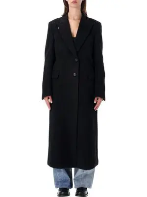 Our Legacy Wool Mohair & Virgin Wool Coat - Nero