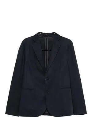 Emporio Armani Cotton Single-breasted Suit - Blue