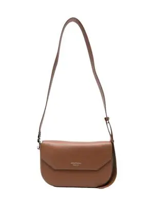 Emporio Armani Leather Crossbody Bag - Brown