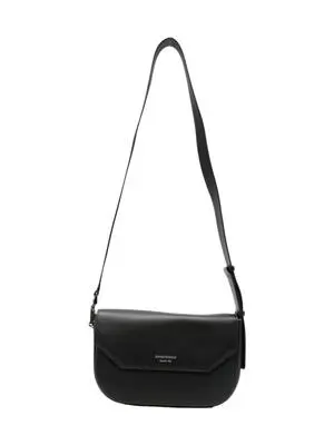 Emporio Armani Leather Crossbody Bag - Black