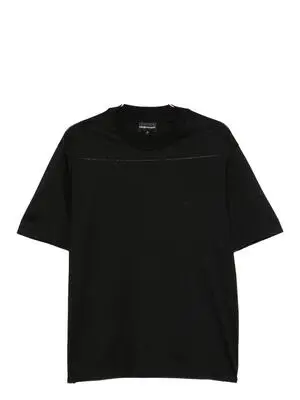 Emporio Armani Logo Cotton T-shirt - Black
