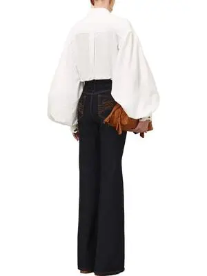 Zimmermann Valiant Applique Blouse - Ivory