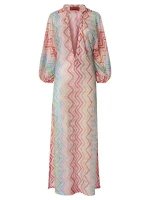 Missoni Zig Zag Printed Maxi Cover-up - Pink