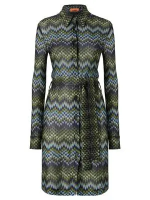 Missoni Midi Shirt Dress In Viscose - Multicoloured