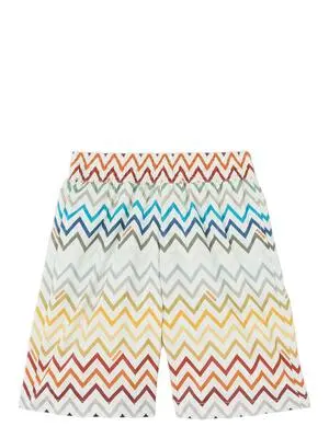 Missoni Zigzag Print Swim Shorts - Grey