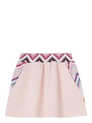 Missoni Cotton Fleece Skirt - Pink,multicoloured