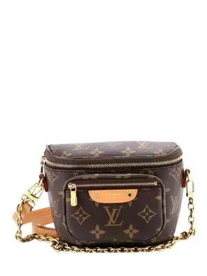 LOUIS VUITTON Monogram Canvas Mini Belt Bag - Brown