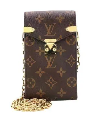 LOUIS VUITTON Metis Phone Pouch On Chain Monogram Canvas Shoulder Bag - Brown