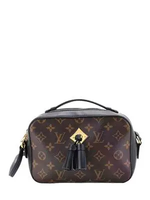 LOUIS VUITTON Monogram Canvas Saintonge Handbag - Black