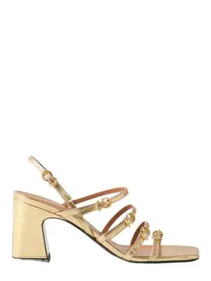Claudie Pierlot Claudie Pierlot Gold-Tone Multi-Strap Sandals Gold