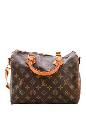 LOUIS VUITTON Speedy Bandouliere Monogram Canvas 25 Satchel - Brown