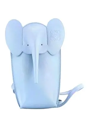 Loewe Elephant Pocket Leather Crossbody Bag - Blue