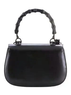 Gucci Bamboo Top Handle Satchel Bag - Black