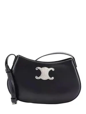 Celine Triomphe Tilly Bag Smooth Calfskin Shoulder Bag - Black
